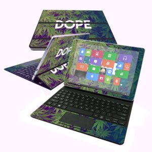 mightyskins skin compatible with samsung galaxy book 10.6" - dope | protective, durable, and unique vinyl decal wrap cover | easy to apply, remove, and change styles | made in the usa