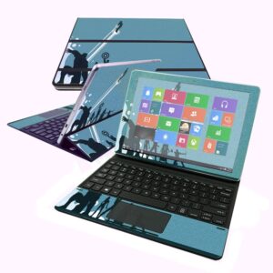 mightyskins skin compatible with samsung galaxy book 10.6" - super squad | protective, durable, and unique vinyl decal wrap cover | easy to apply, remove, and change styles | made in the usa