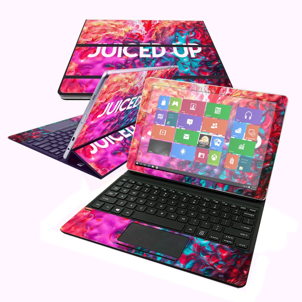 MightySkins Skin Compatible with Samsung Galaxy Book 10.6" - Juiced Up | Protective, Durable, and Unique Vinyl Decal wrap Cover | Easy to Apply, Remove, and Change Styles | Made in The USA