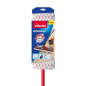 vileda ultramax mop, 7 x 14 x 105 cm, red/white