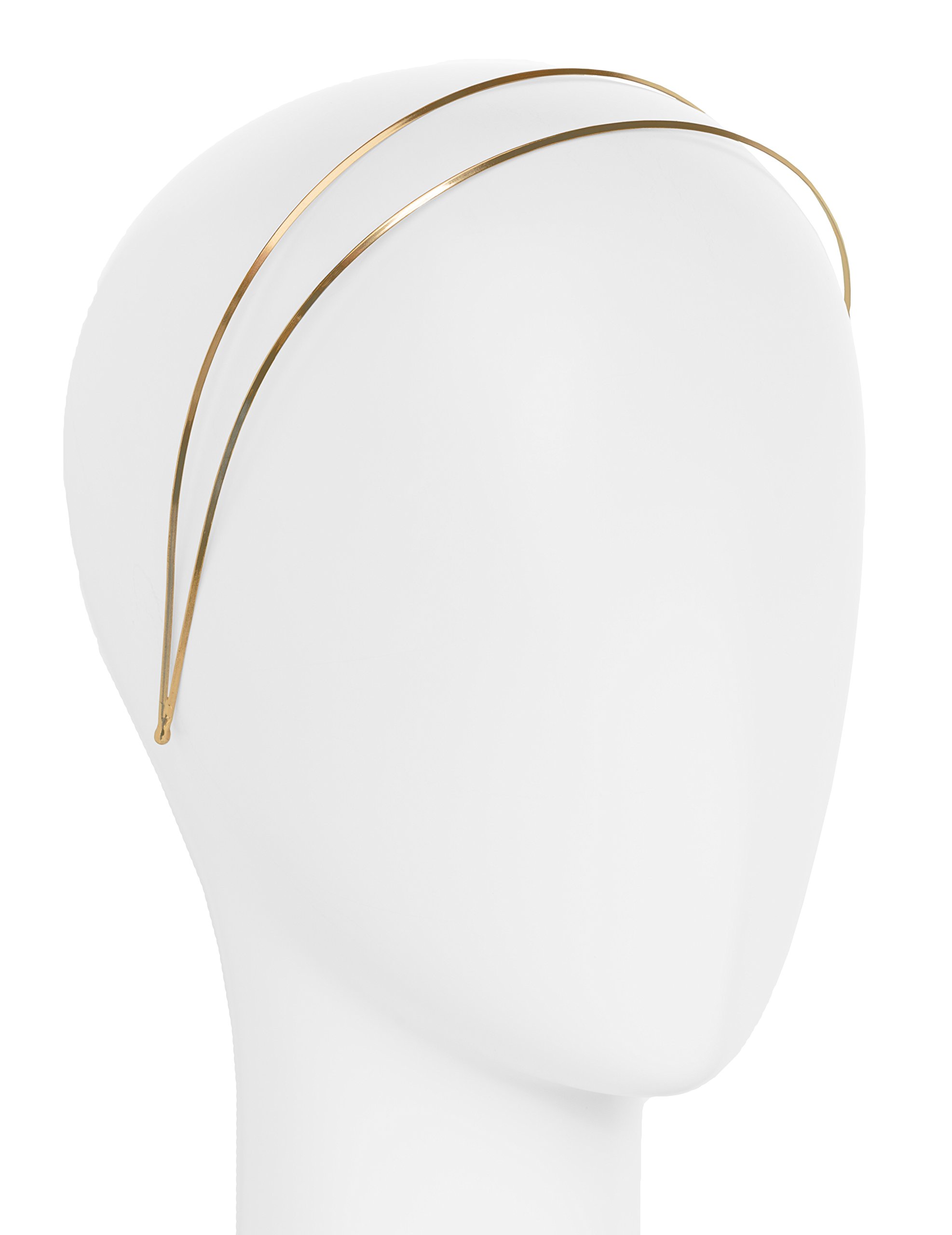 L. Erickson Metal Double Headband - Gold