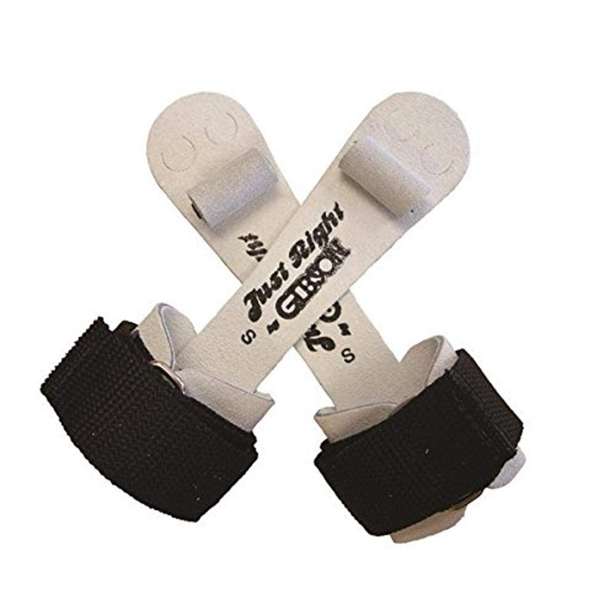 Gibson Athletic Just Right Boy's High Bar Gymnastics Grip, Hook and Loop Closure, Large White