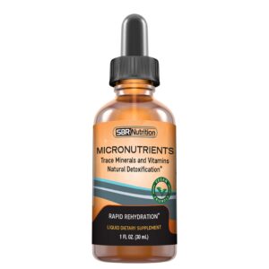 micronutrients liquid drops | primavie shilajit, electrolyte concentrate, trace elements | fulvic & humic acid | for energy, keto, vegan, paleo, leg cramp | magnesium sodium potassium zinc