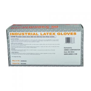 GLOVEWORKS HD Industrial Ivory Latex Gloves, Case of 1000, 8 Mil, Size Small, Powder Free, Textured, Disposable, ILHD42100