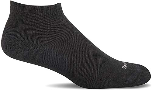 Sockwell Women's Sport Ease Bunion Relief Sock, Black Solid - S/M