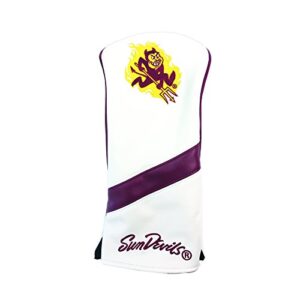 prg arizona state sun devils driver wood cover (white)