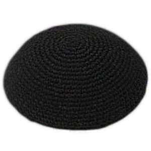 Black All Size Hand Made Yarmulke Jewish Kippah Kipa Judaica Yamaka Kippa Yamakah Yarmulka Hat Men Or Kids (17CM 6.6INCH)