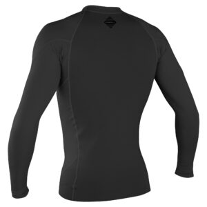 O'Neill Men's Hyperfreak 1mm Neoprene/Skins Long Sleeve Top, Black/Black, Large