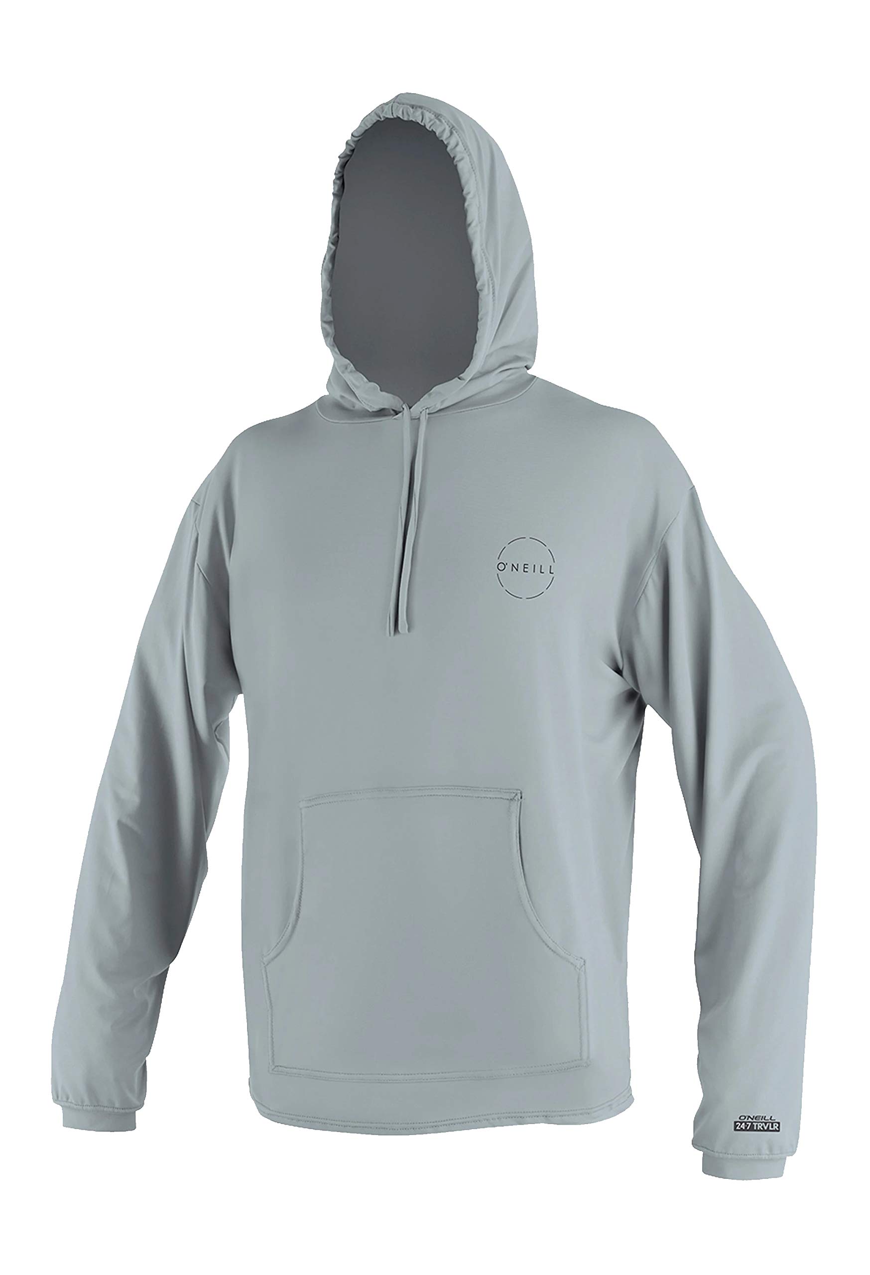 O'Neill Men's 24-7 Traveler UPF 30+ Long Sleeve Sun Hoodie, Cool Grey/Cool Grey, L