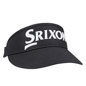 srixon golf men's performance visor, black, one size fits all