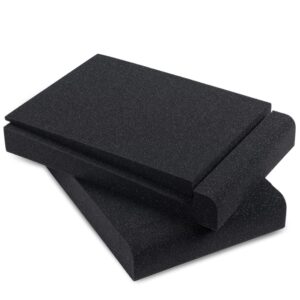 sound addicted - studio monitor isolation pads for 5 inch monitors, pair of two high density acoustic foam which fits most speaker stands | smpad 5