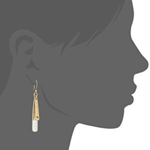 lucky brand two tone double layer earrings