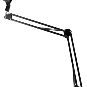 RockJam Heavy Duty, Desk Mounting Mic Scissor Arm Microphone Stand RJMS050