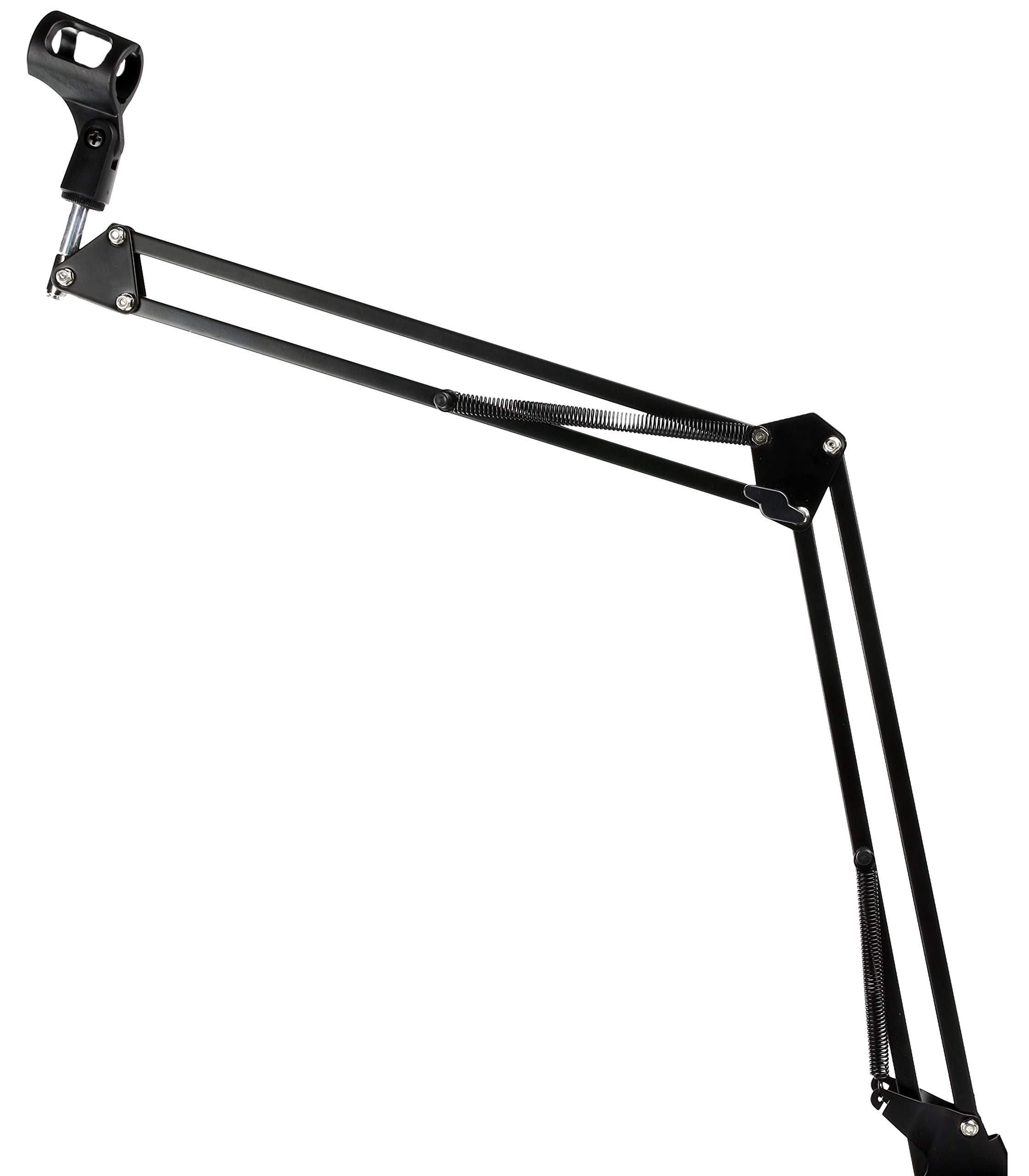 RockJam Heavy Duty, Desk Mounting Mic Scissor Arm Microphone Stand RJMS050