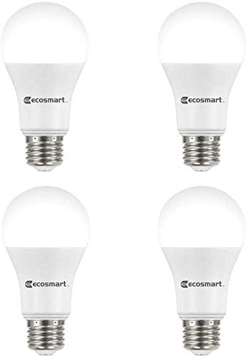 Ecosmart 4 Pack LED Daylight 14.5 watt A19 Bulbs 100 watt Replacement