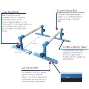 Tumbl Trak Parallette Bars Blue, Adjustable