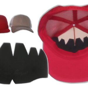 Shapers Image ( 3 Count, Black Trucker Baseball Cap Perfector Inserts. Enhance Your Cap.