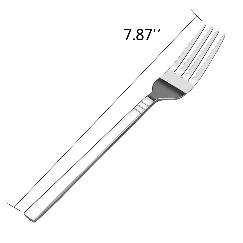 Fiazony Stainless Steel Dinner Fork, 12-Piece, 7.87-INCH