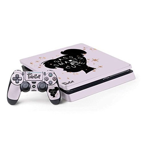 Skinit Decal Gaming Skin Compatible with PS4 Slim Bundle - Officially Licensed Disney Tinker Bell Sass Smarts and Cute Design