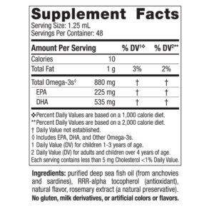 Nordic Naturals Children’s DHA Xtra, Berry Punch - 2 oz for Kids - 880 mg Total Omega-3s with EPA & DHA - Cognitive & Immune Function, Learning, Social Development - Non-GMO - 48 Servings