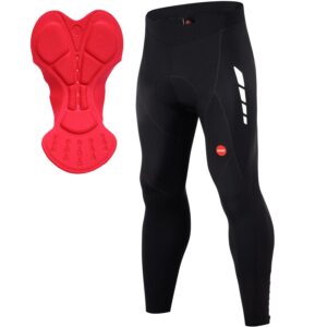 souke sports men's bike pants long 4d padded cycling tights leggings outdoor riding bicycle