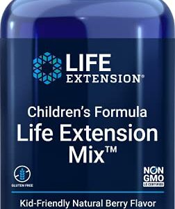 Life Extension Children's Formula Mix Berry-Flavored, Kid-Friendly Chewable Multivitamin – Gluten-Free, Non-GMO – 120 Chewable Tablets