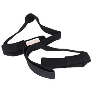 Sol Living Carry Straps Black Cotton Yoga Mat Sling Adjustable Carrying Strap Fitness Exercise Strap