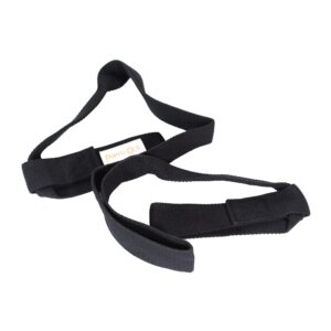 Sol Living Carry Straps Black Cotton Yoga Mat Sling Adjustable Carrying Strap Fitness Exercise Strap