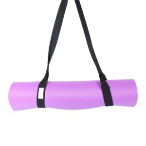 Sol Living Carry Straps Black Cotton Yoga Mat Sling Adjustable Carrying Strap Fitness Exercise Strap