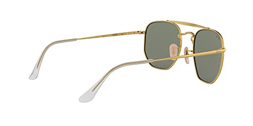 Ray-Ban RB3648 The Marshal Square Sunglasses, Gold/G-15 Green, 51 mm + 1