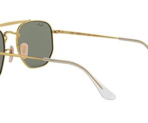 Ray-Ban RB3648 The Marshal Square Sunglasses, Gold/G-15 Green, 51 mm + 1