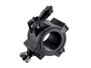 monoprice stage lighting o-clamp - black, abs molded, low profile mounting, fits truss diameters of 1", 1.5", and 2" - stage right series