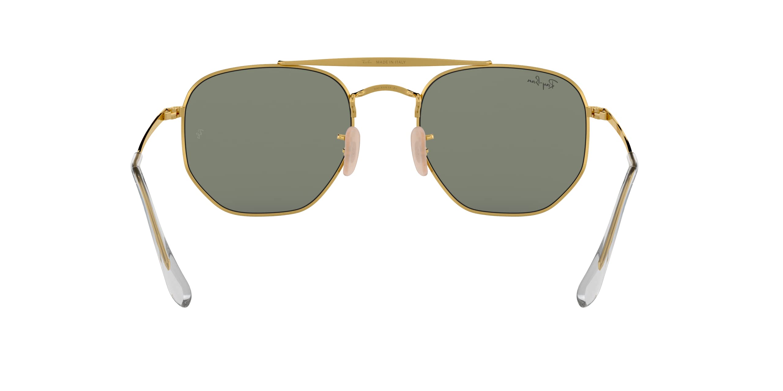 Ray-Ban RB3648 The Marshal Square Sunglasses, Gold/Green, 54 mm