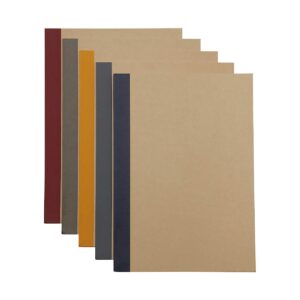 muji 4 x notebook b5 6mm ruled 30 sheets - 60 pages, 5-pack x 4 set (20 books)