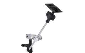 alesis multipad clamp | universal percussion pad mounting system with 15-inch boom arm and ball/joint socket for ultimate positioning,black metallic