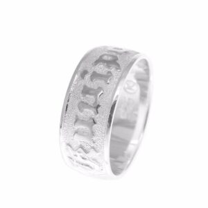 Arthur's Jewelry 925 sterling silver Hawaiian plumeria flower scroll kuuipo band ring smooth edge size 9.5