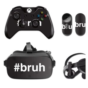 mightyskins skin compatible with oculus rift cv1 – bruh | protective, durable, and unique vinyl decal wrap cover | easy to apply, remove, and change styles | made in the usa