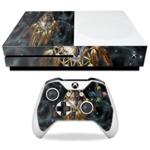 mightyskins skin compatible with microsoft xbox one s - wolf dreams | protective, durable, and unique vinyl decal wrap cover | easy to apply, remove, and change styles | made in the usa