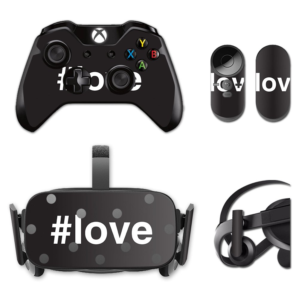 MightySkins Skin Compatible with Oculus Rift CV1 – Love 2 | Protective, Durable, and Unique Vinyl Decal wrap Cover | Easy to Apply, Remove, and Change Styles | Made in The USA