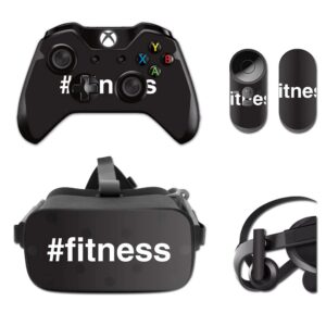 mightyskins skin compatible with oculus rift cv1 – fitness | protective, durable, and unique vinyl decal wrap cover | easy to apply, remove, and change styles | made in the usa