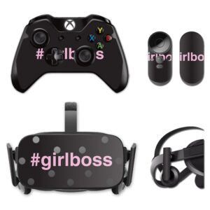 mightyskins skin compatible with oculus rift cv1 – girl boss | protective, durable, and unique vinyl decal wrap cover | easy to apply, remove, and change styles | made in the usa