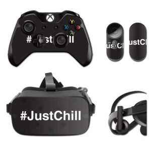 mightyskins skin compatible with oculus rift cv1 – just chill 2 | protective, durable, and unique vinyl decal wrap cover | easy to apply, remove, and change styles | made in the usa