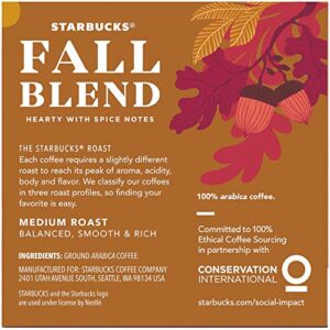 Fall Blend Medium Roast Coffee Single Serve Pods for Keurig Brewers, 1 box of 10