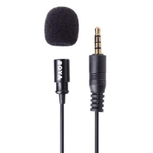 boya by-lm10 external microphone – black