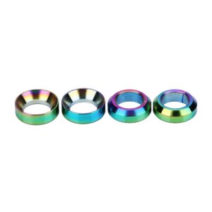 4pcs m6, brake screw washer m6 concave convex balancer for mountain bike (color : colorful) m6 bolt brake screw washer bolts brake washer