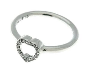 pandora puzzle heart frame ring, clear cz 196549cz-50 eu 5 us