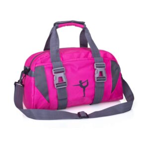 small/large dance duffle bag for girls sport gym bags for women yoga bag (rose, small)