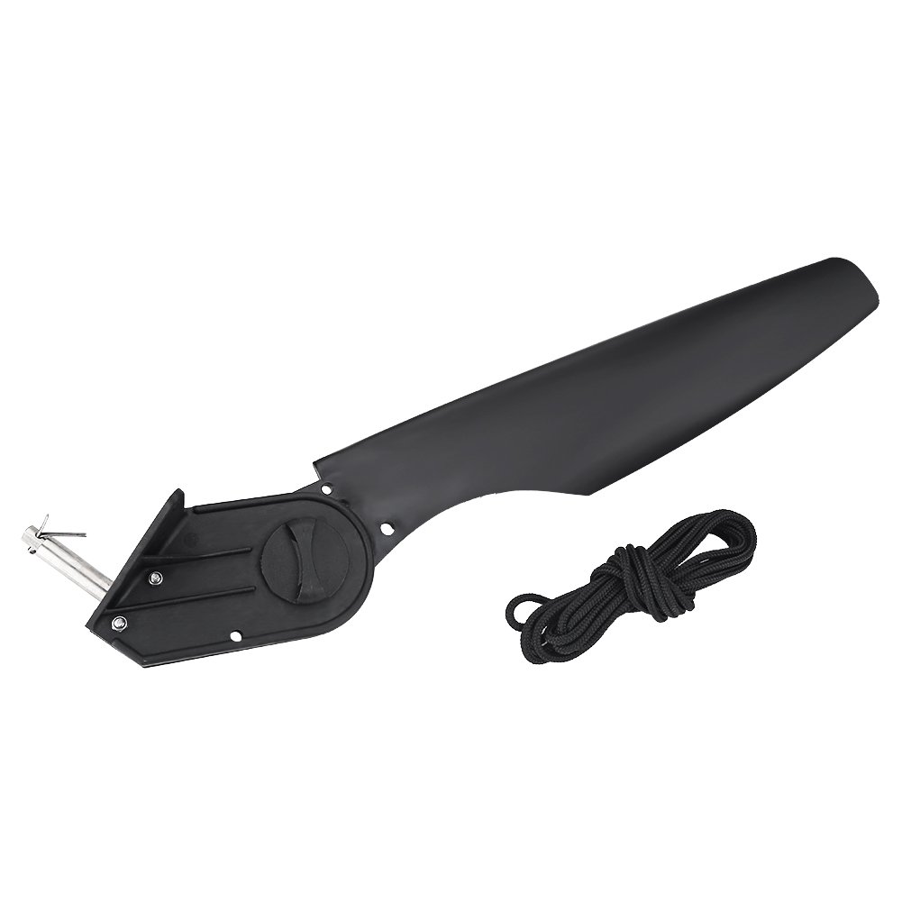 Yosoo Watercraft Canoe Kayak Boat Rudder Black Plastic Watercraft Canoe Kayak Angling Boat Rudder Foot Direction Control Tackle Kits