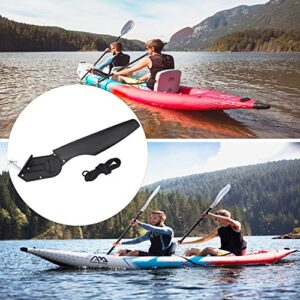 Yosoo Watercraft Canoe Kayak Boat Rudder Black Plastic Watercraft Canoe Kayak Angling Boat Rudder Foot Direction Control Tackle Kits