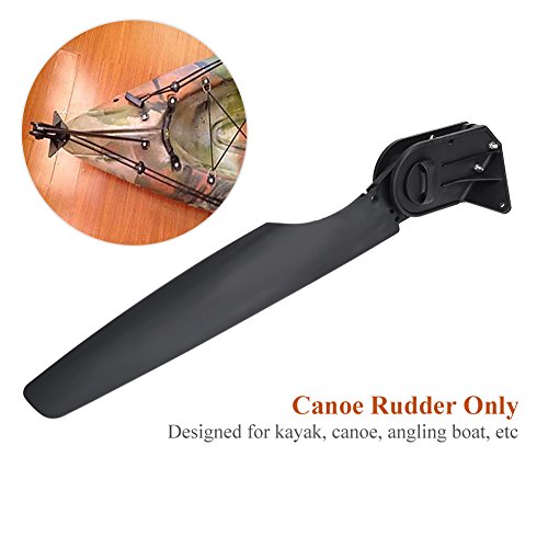 Yosoo Watercraft Canoe Kayak Boat Rudder Black Plastic Watercraft Canoe Kayak Angling Boat Rudder Foot Direction Control Tackle Kits